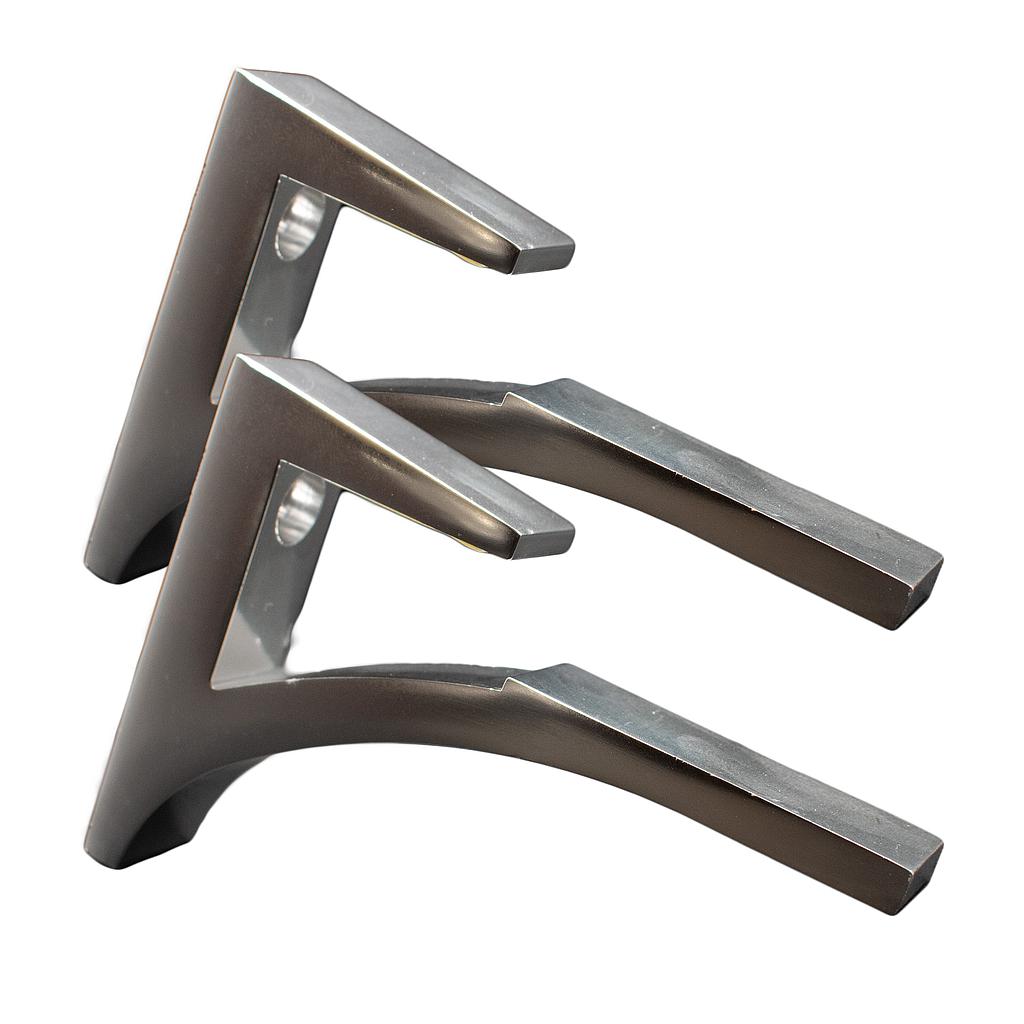 Aluminum Glass Shelf Brackets for 3/8