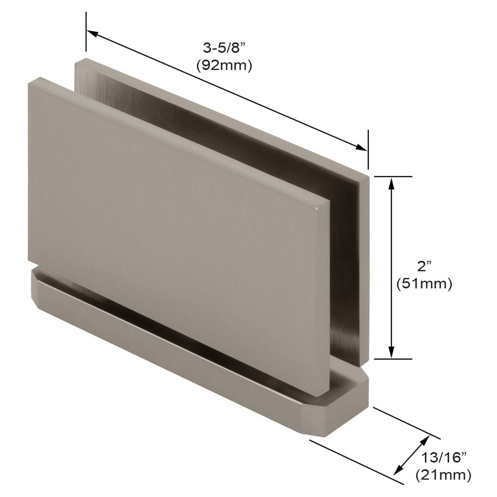 Regular Duty Nickel Mars Square Top Bottom Pivot Hinge