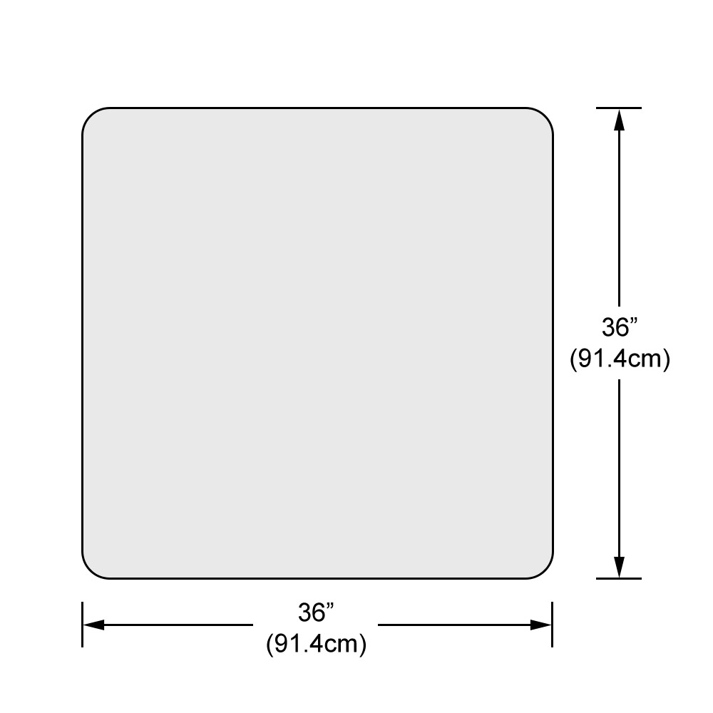 36" x 36" Square Mirror | Wall Mirror