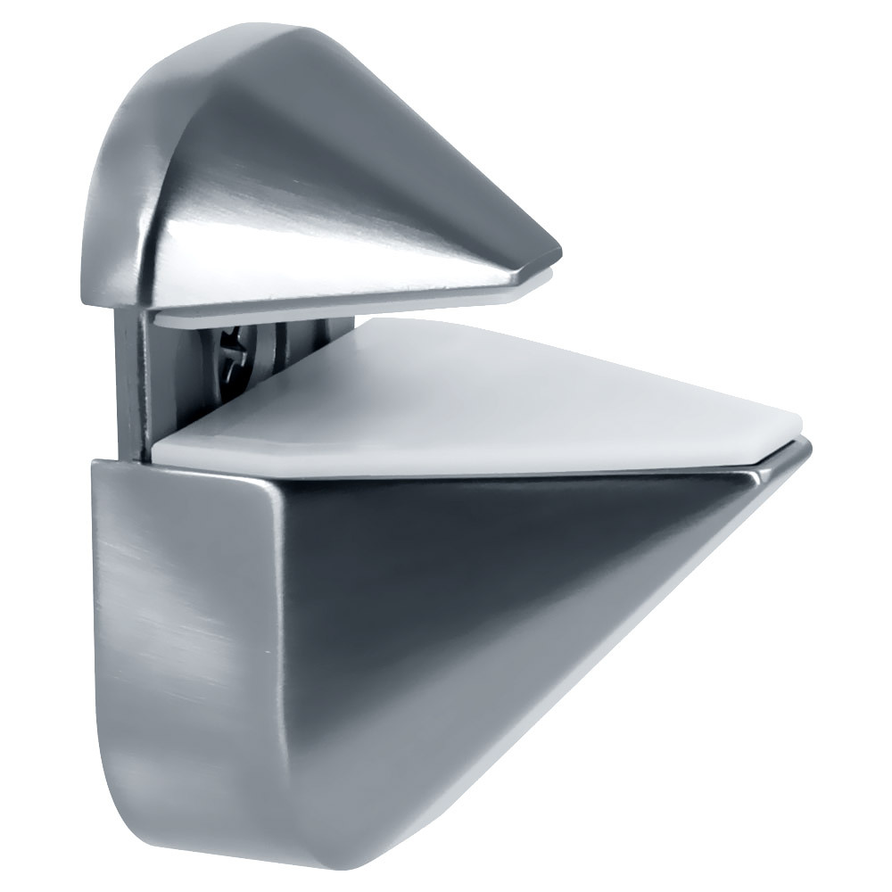 Polished Chrome Adjustable Shelf Bracket (Set of 2) for 1/8" to 15/16 ...