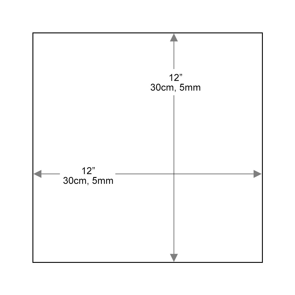 12x12 inches Square Glass Table Top Replacement | Dulles Glass