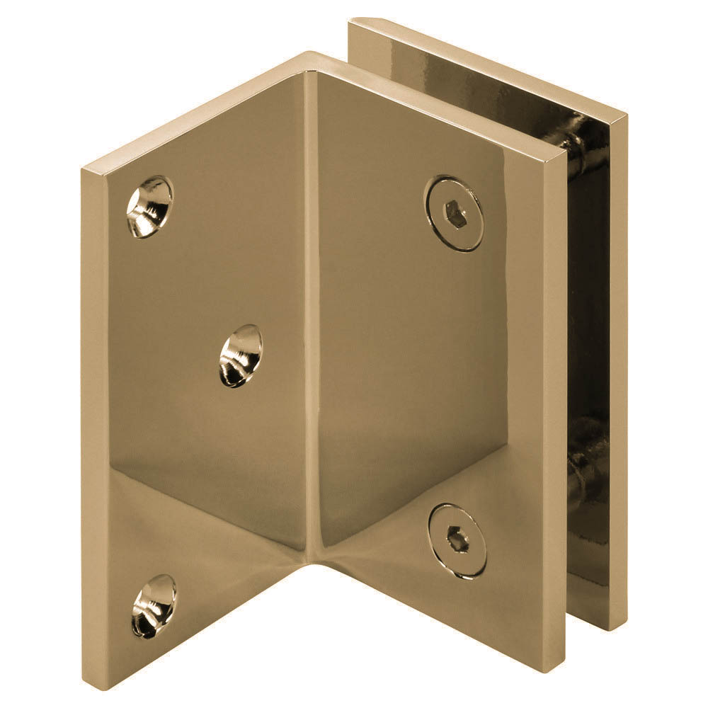 Brushed Bronze Square Wall Mount Shower Door Bracket